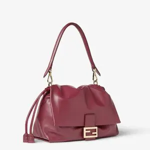 Fendi Baguette® Soft Large Dark Red Nappa Leather Bag